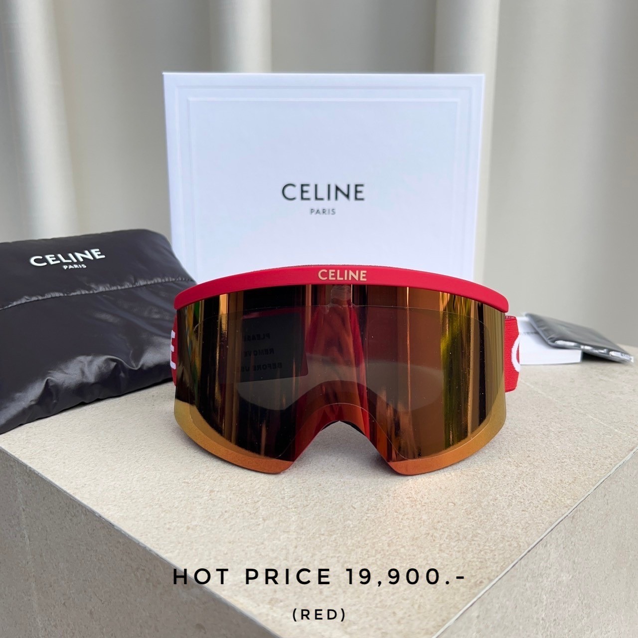 Celine Ski Goggles - Red